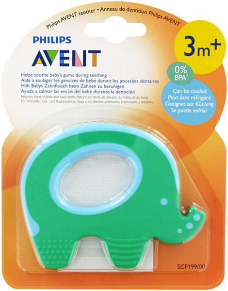matjarii Avent Elephant Teething Ring Green Jordan